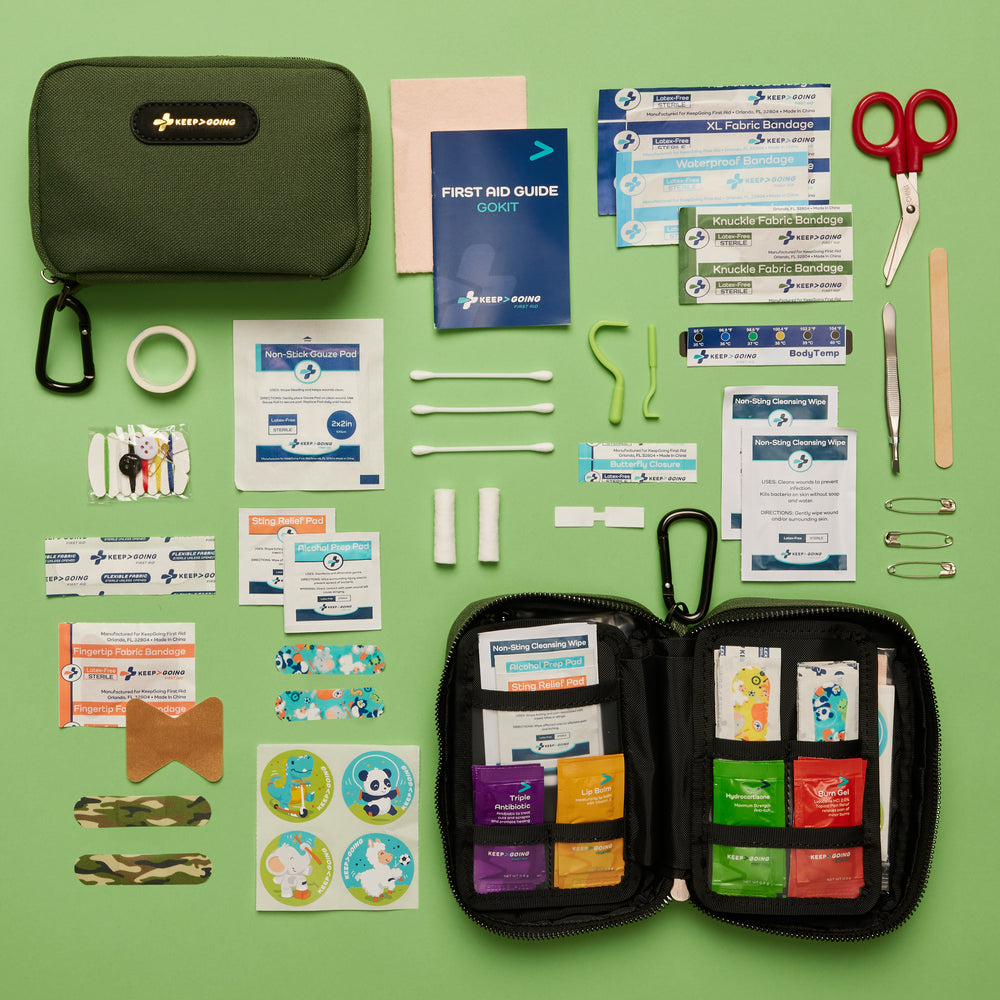 First Aid Hunter Green GoKit (130 PCS) - KEEP>GOING First Aid