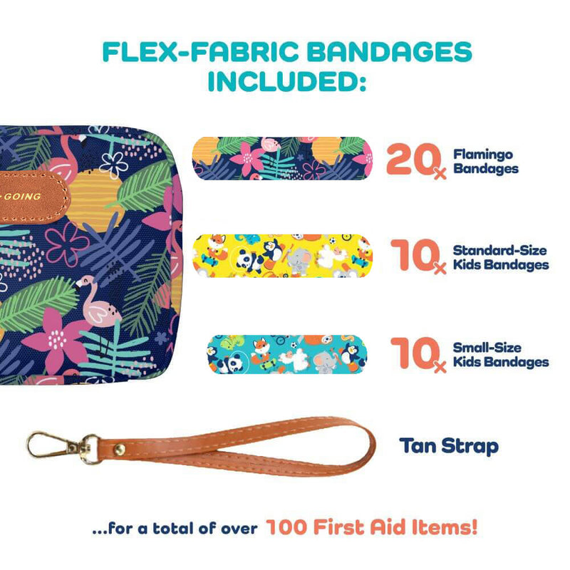 First Aid Flamingo GoKit (130 pcs) - KEEP>GOING First Aid