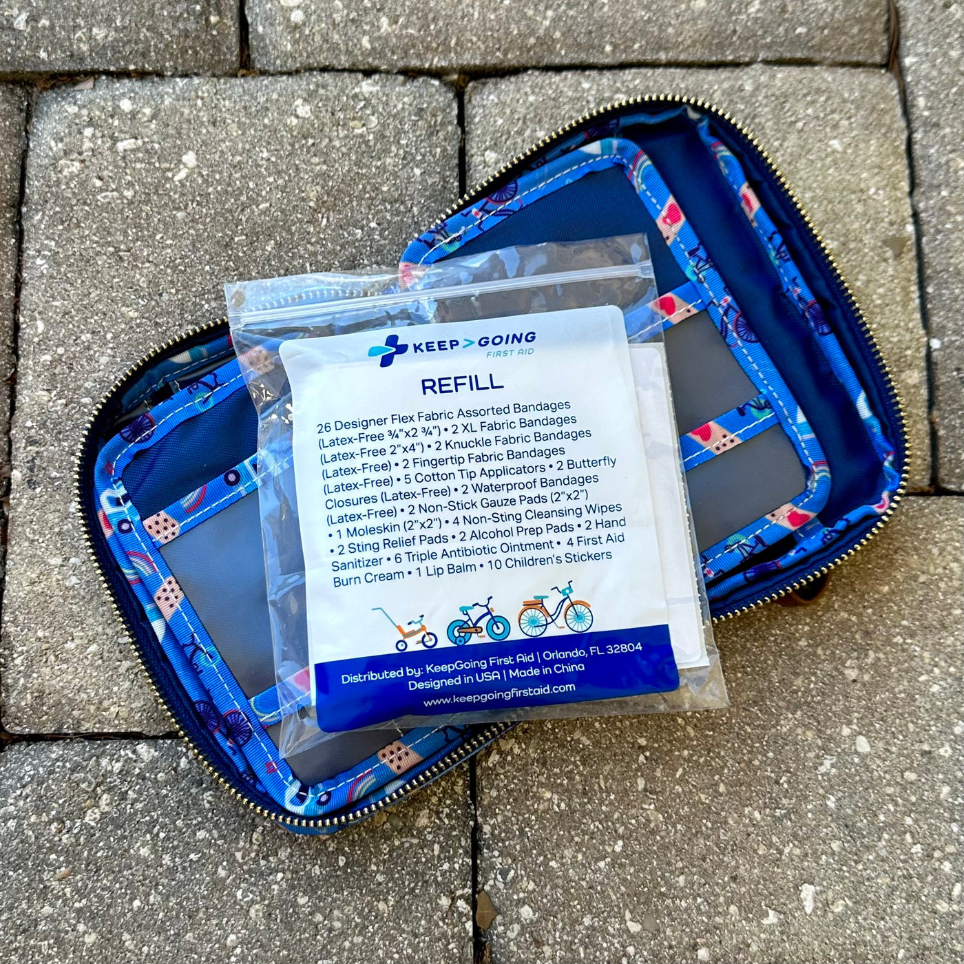 Family GoKit Refill (75 Pieces) - KEEP>GOING First Aid