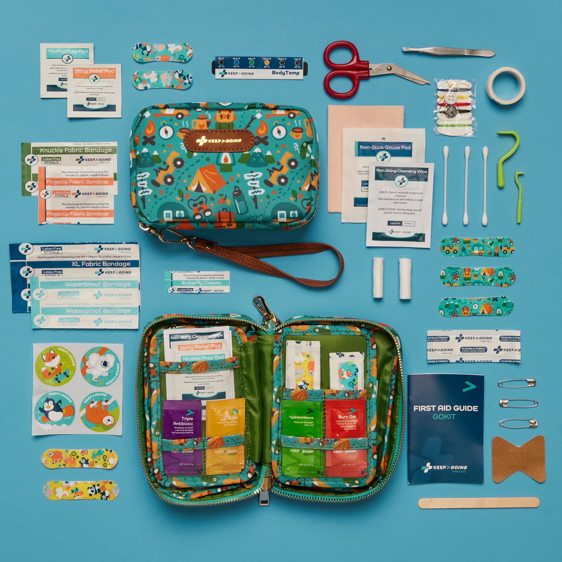 First Aid Camping GoKit (130 pcs) - KEEP>GOING First Aid