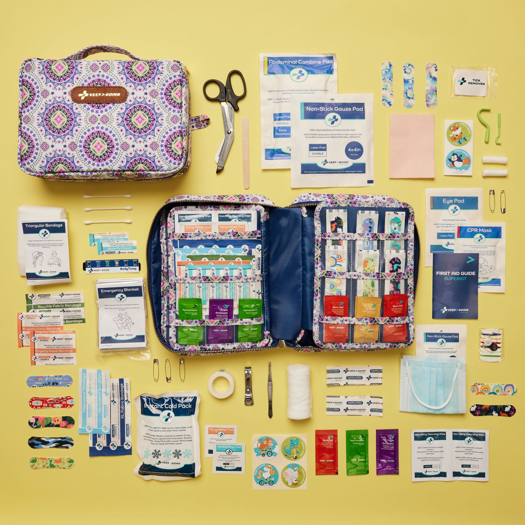 First Aid BOHO SuperKit (270 pcs) - KEEP>GOING First Aid