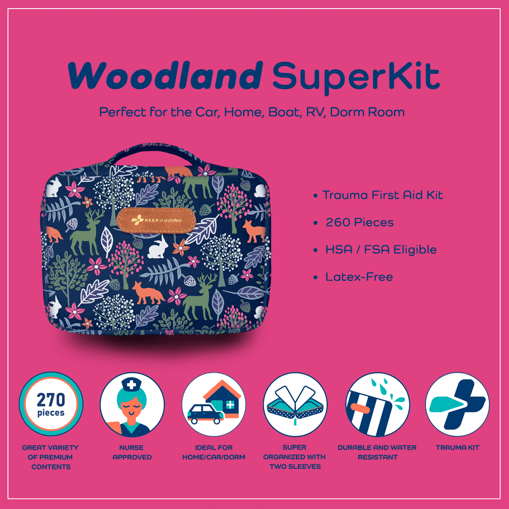 First Aid Woodland SuperKit (270 pcs) - KEEP>GOING First Aid