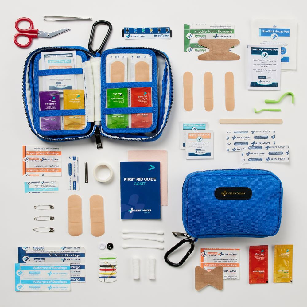 First Aid Royal Blue GoKit (130 pcs) - KEEP>GOING First Aid