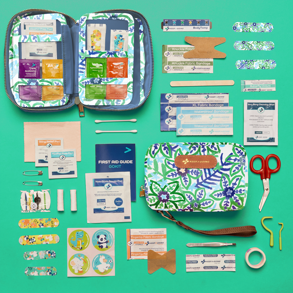 Tropical Bloom First Aid Signature GoKit (130 pcs) - KEEP>GOING First Aid