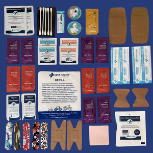 Family GoKit Refill (75 Pieces) - KEEP>GOING First Aid