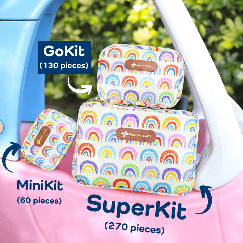 First Aid Sunny Rainbow GoKit (130 pcs) - KEEP>GOING First Aid